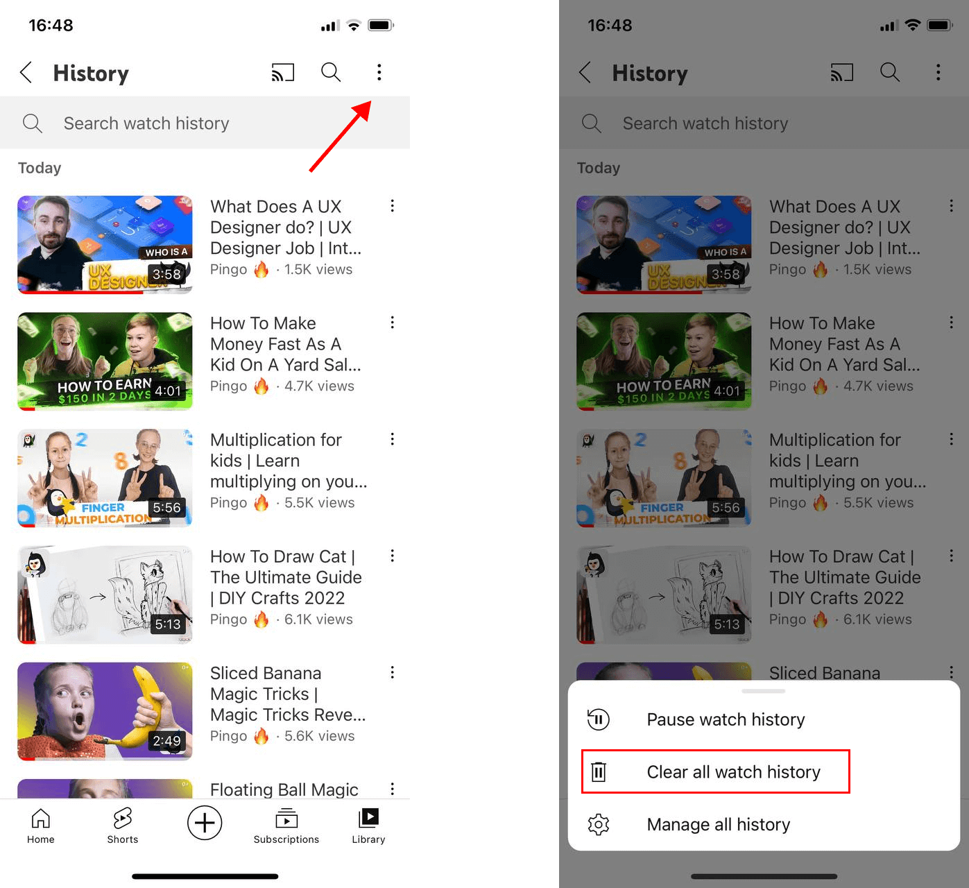 How to Check YouTube Search History & Delete Watch History | Findmykids